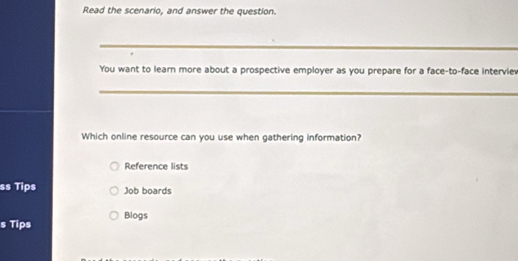 Solved: Read the scenario, and answer the question. _ You want to learn ...