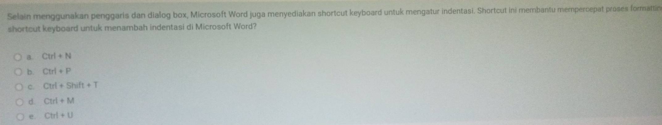 Telah dijawab:Selain menggunakan penggaris dan dialog box, Microsoft ...
