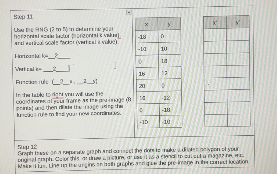 Solved: Use the RNG (2 to 5) to determine your horizontal scale factor ...