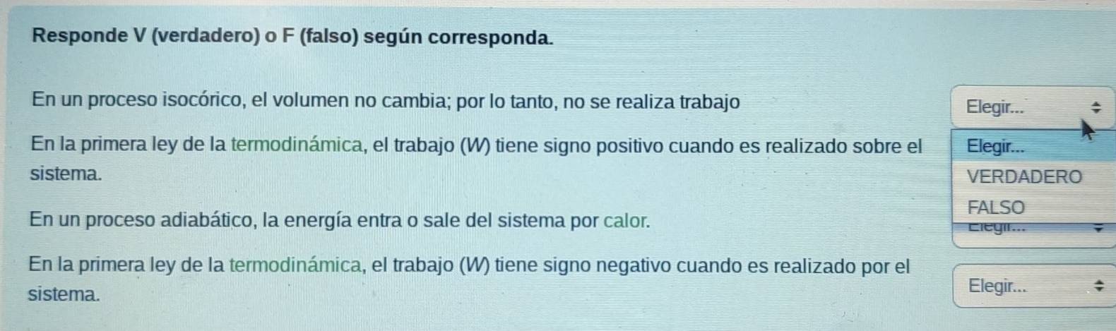 Resuelto:Responde V (verdadero) o F (falso) según corresponda. En un ...