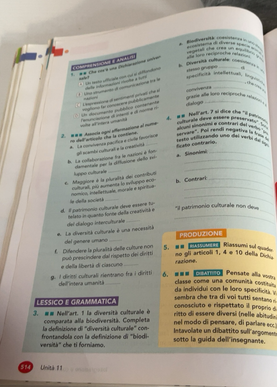 Risolto:Blediversitãs coesistenz a in un s ecosistema di diverse specie ...