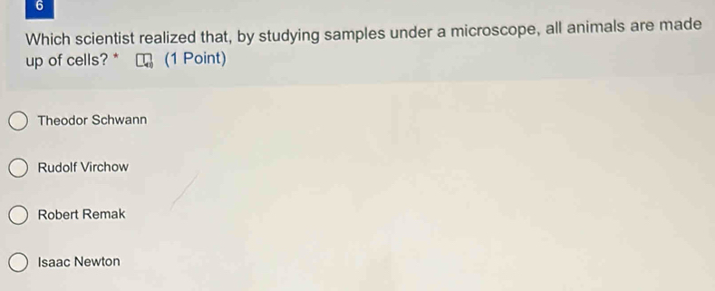 Solved: Which scientist realized that, by studying samples under a ...