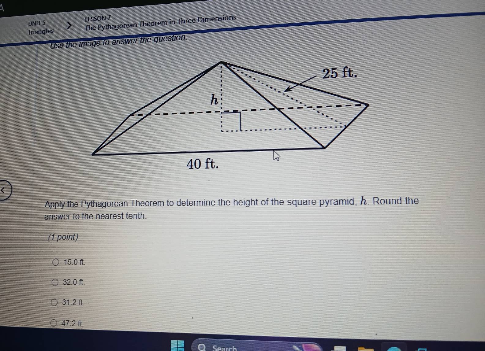 Solved: LESSON 7 Triangles The Pythagorean Theorem in Three Dimensions ...