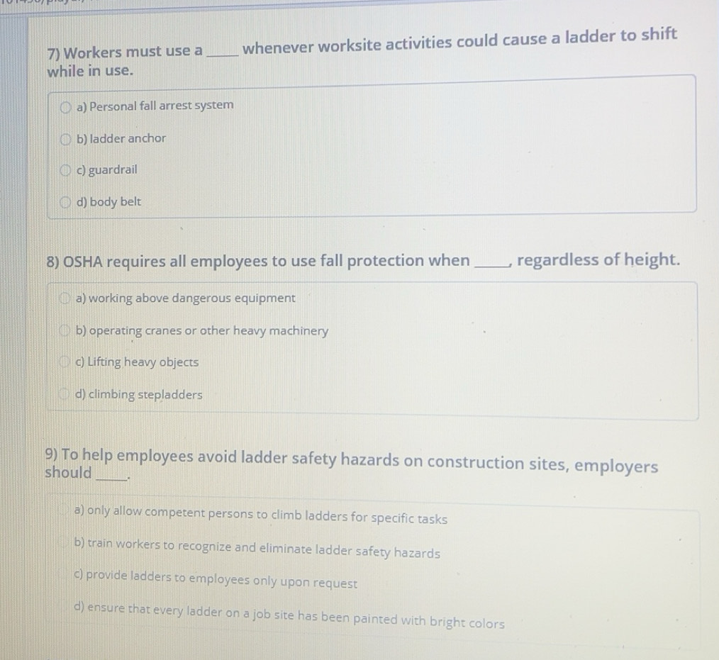 Solved: Workers must use a_ whenever worksite activities could cause a ...