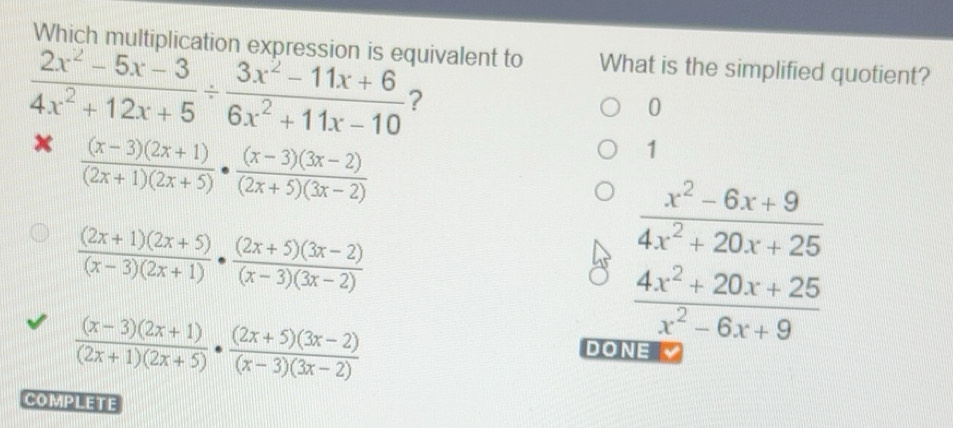 Solved: Which multiplication expression is equivalent to What is the ...