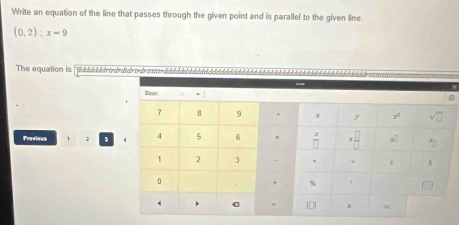 Solved: Write an equation of the line that passes through the given ...