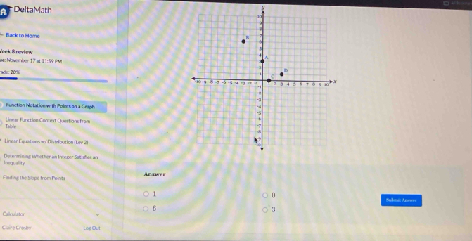 Solved: a DeltaMath Back to Home Veek 8 review ue: November 17 at 11:59 ...