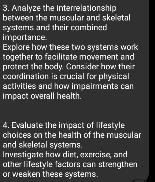 Solved: Analyze the interrelationship between the muscular and skeletal ...
