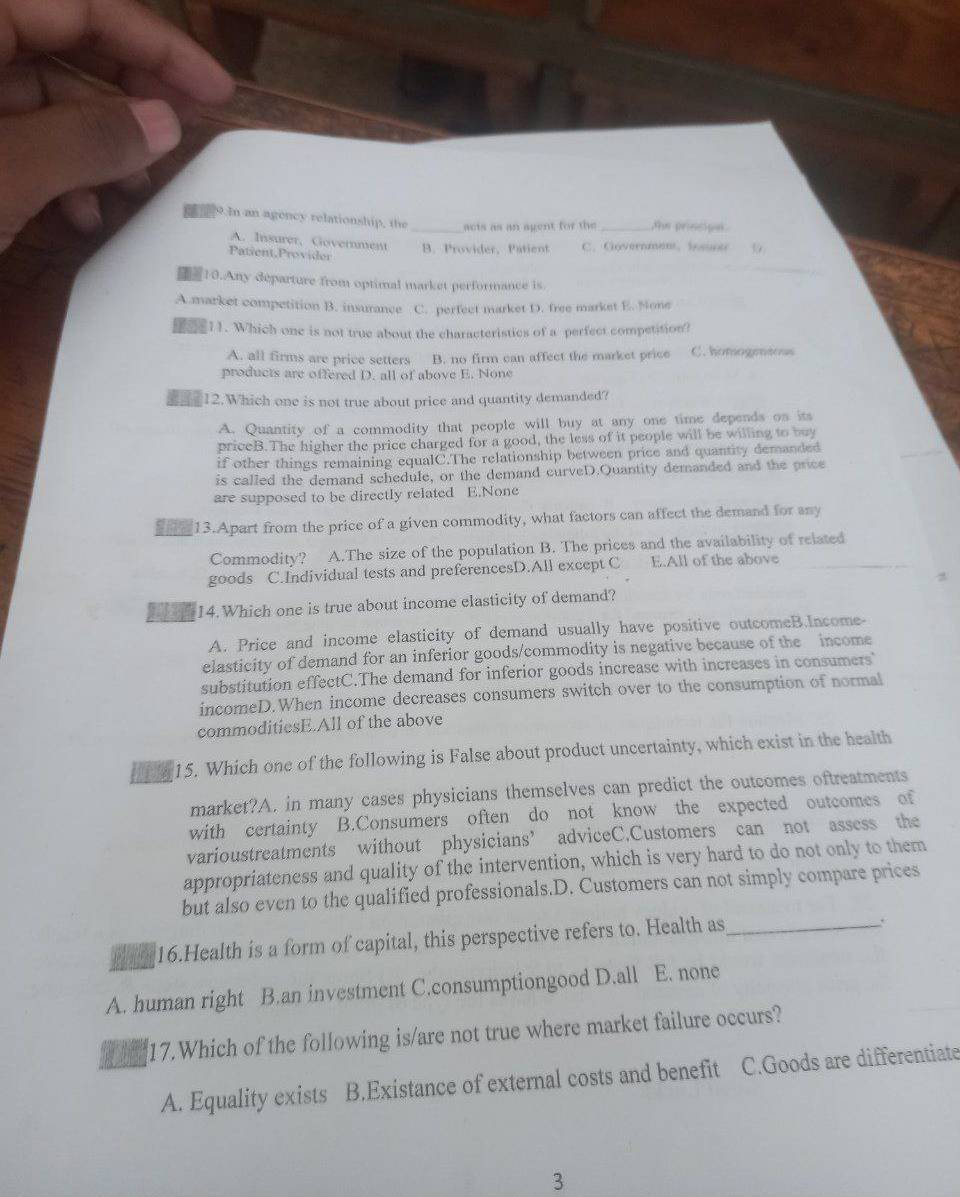 Résolu :In an agency relationship, the _acts as an agent for the _The ...