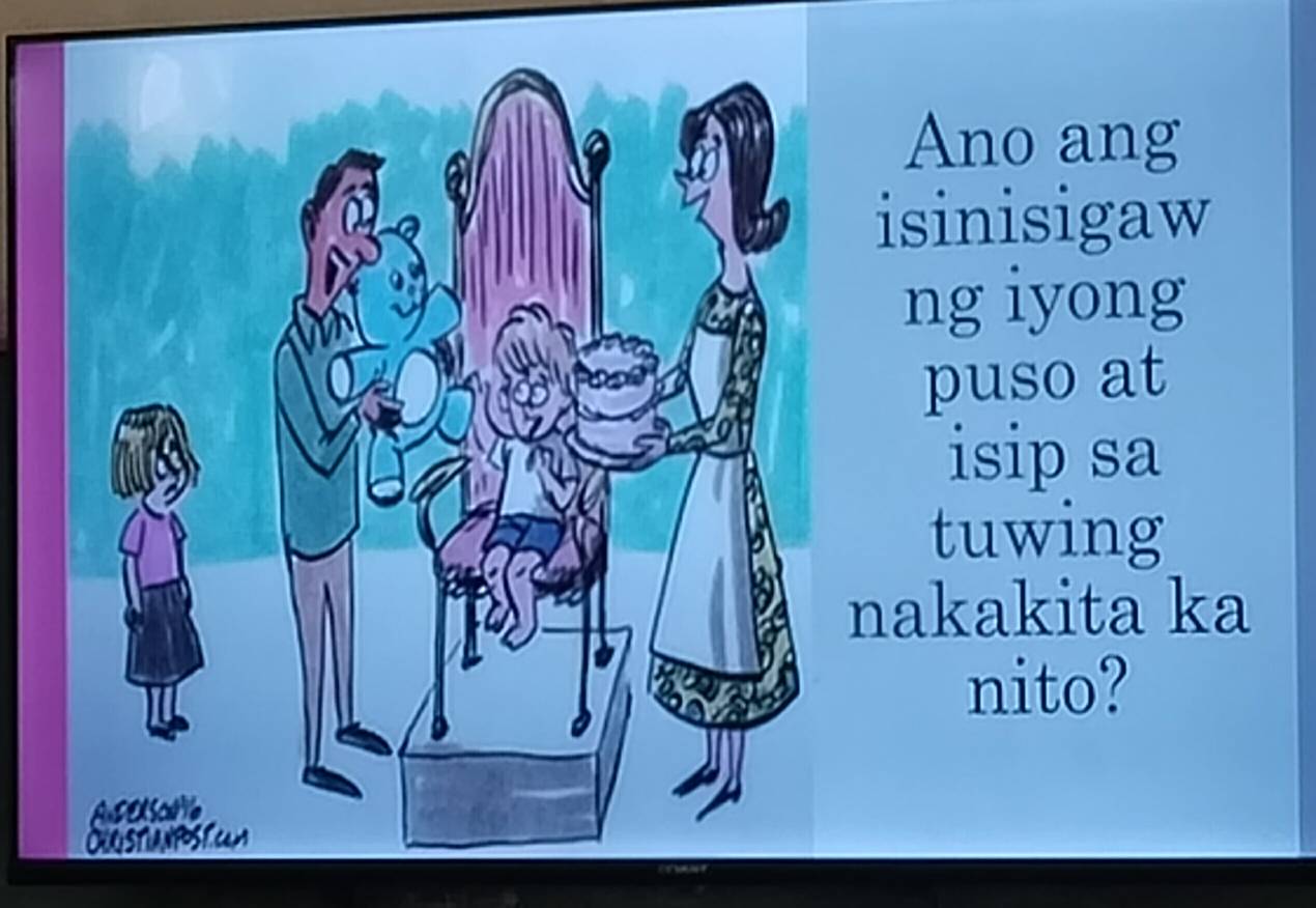 Solved: Ano ang sinisigaw ng iyong puso at isip sa tuwing akakita ka ...