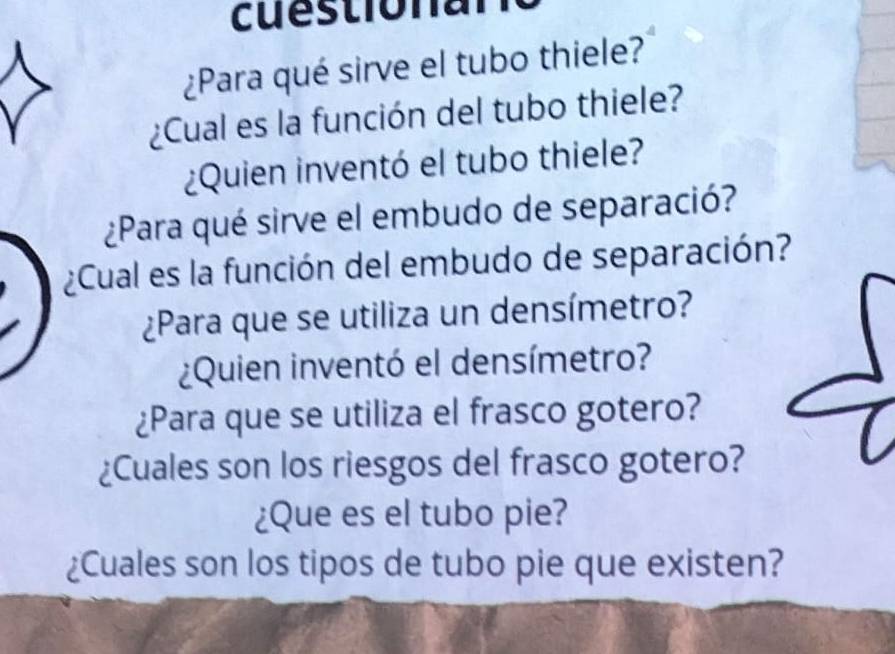 Resuelto:¿Para qué sirve el tubo thiele? ¿Cual es la función del tubo ...