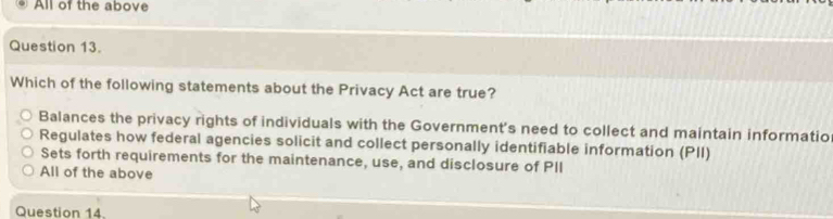 Solved: All of the above Question 13. Which of the following statements ...