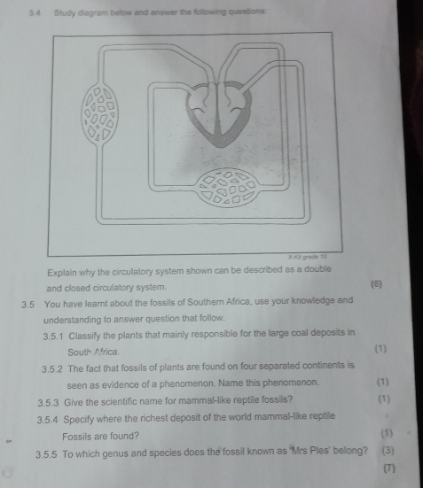 Solved: 3.4 Study diagram below and answer the following questions: X ...