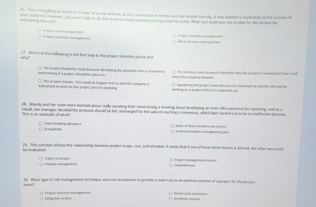 Solved: Your consulting business is in need of a new website, as the ...