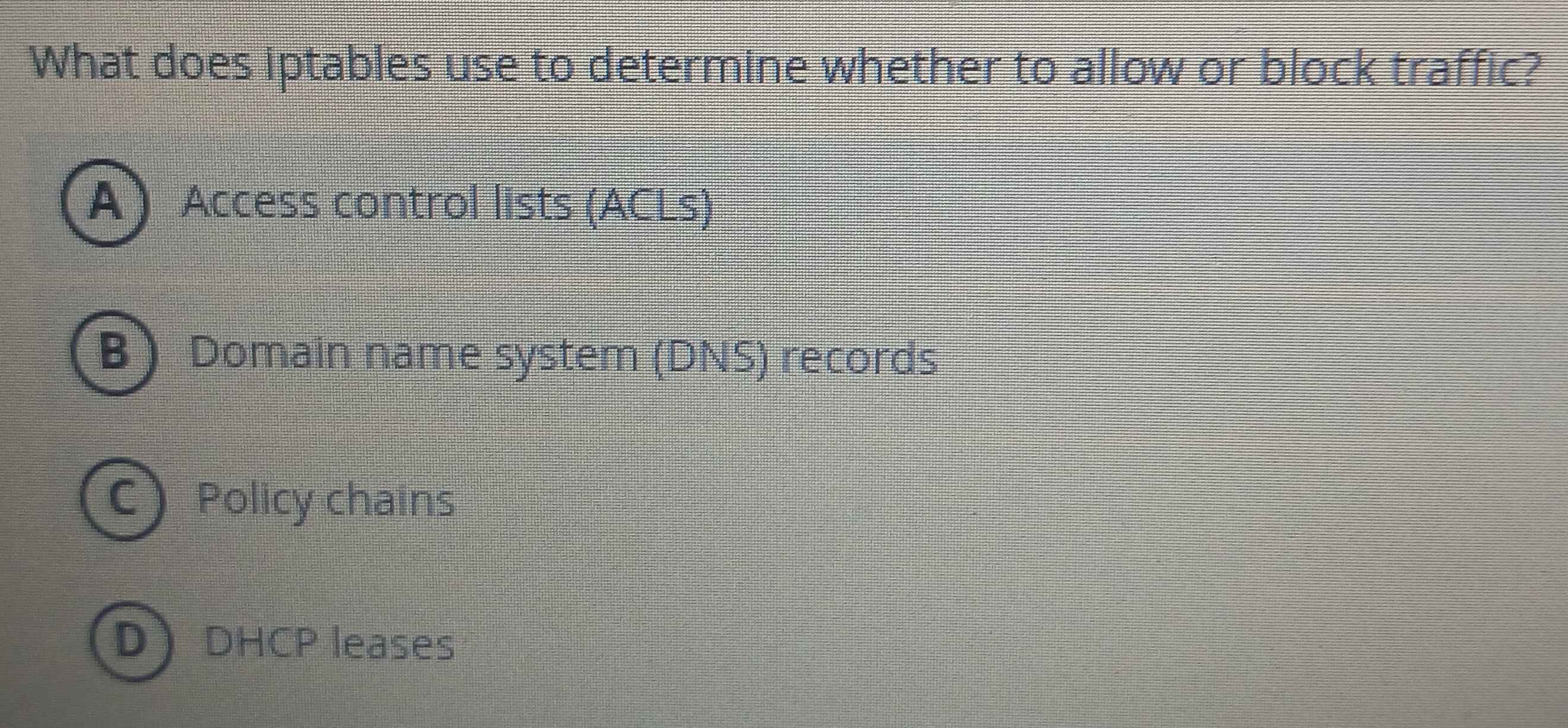 Solved: What does iptables use to determine whether to allow or block ...