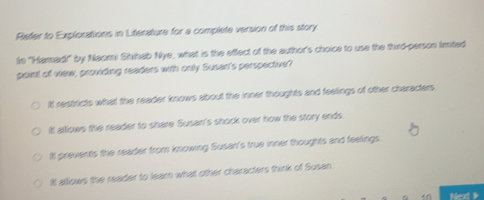 Solved: Refer to Explorations in Literature for a complete version of this story. In 'Hamad!' by ...