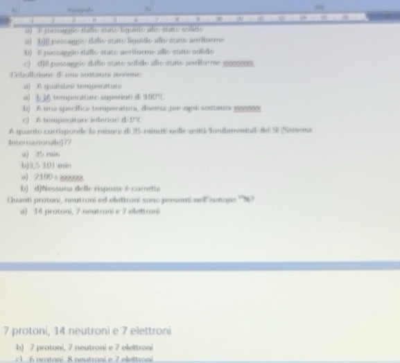 Risolto:9 . a) l passuggio dúllo aurto liquido alio aoro aolido u ...