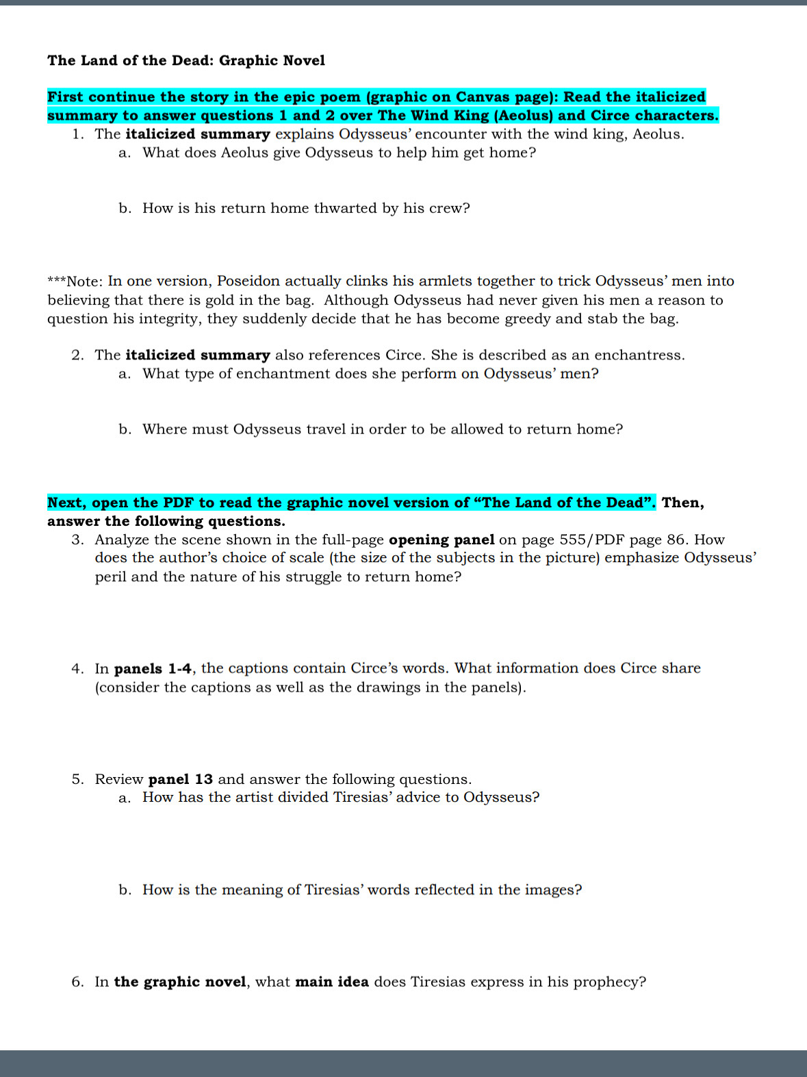 Solved: The Land of the Dead: Graphic Novel First continue the story in ...