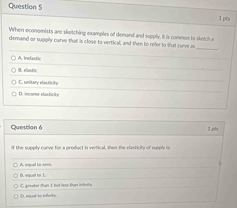Solved: When economists are sketching examples of demand and supply, it is common to sketch a ...