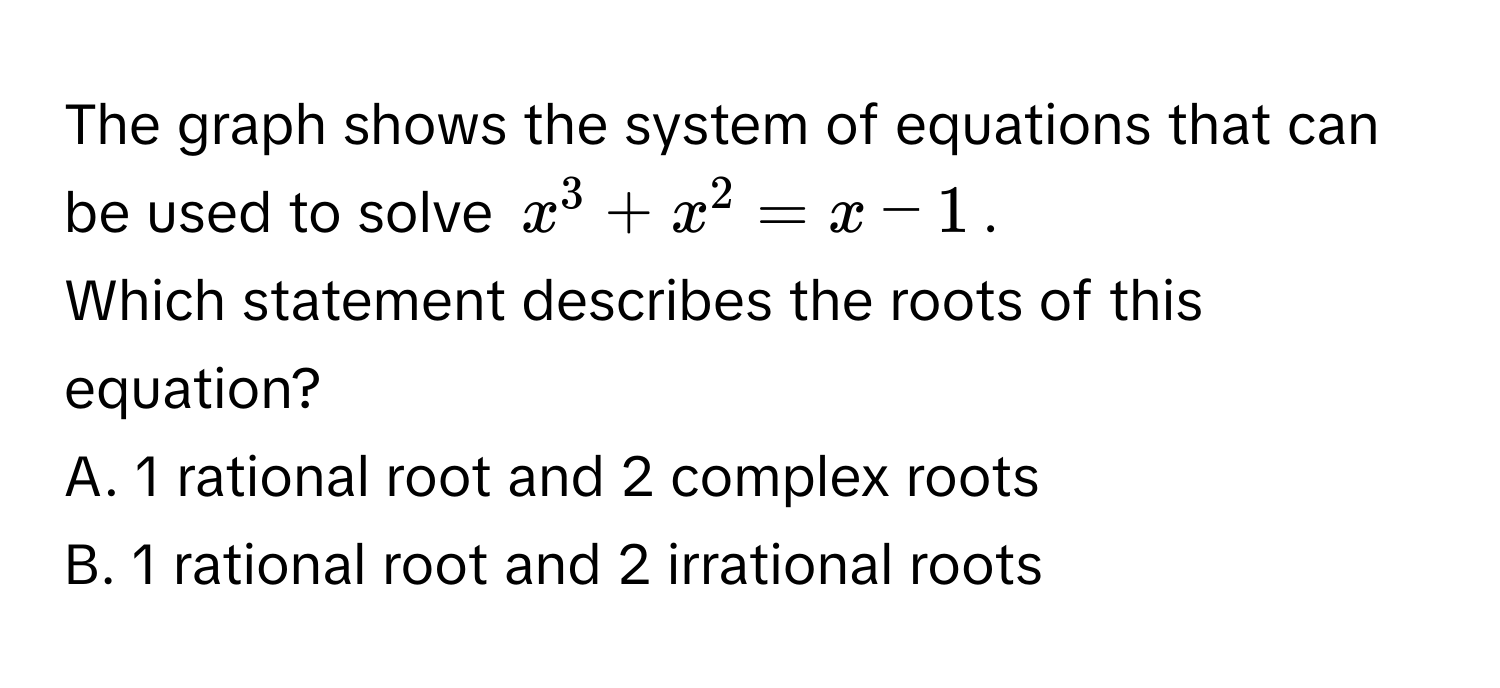 Solved: The graph shows the system of equations that can be used to ...