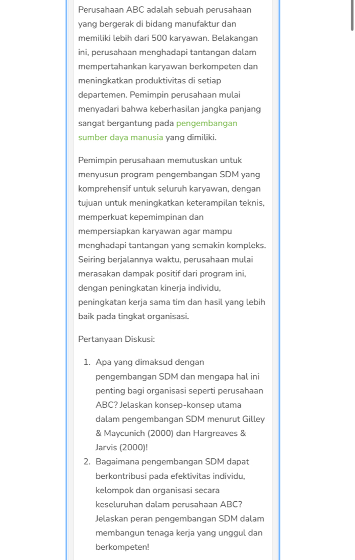 Telah dijawab:Perusahaan ABC adalah sebuah perusahaan yang bergerak di ...