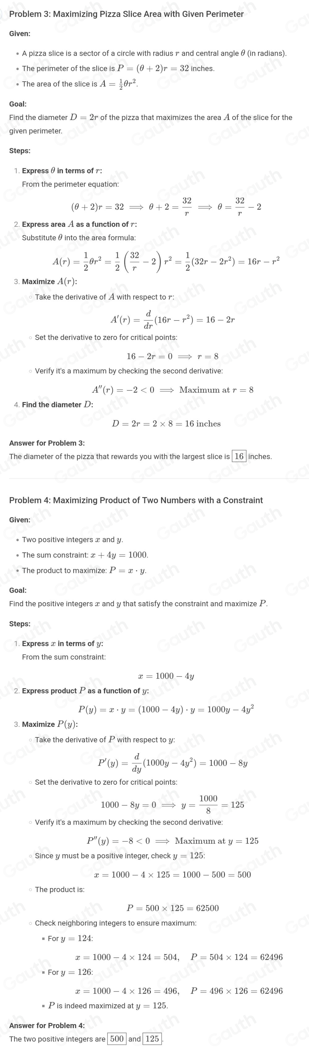 Solved: If you are offered one slice from a round pizza (in other words ...
