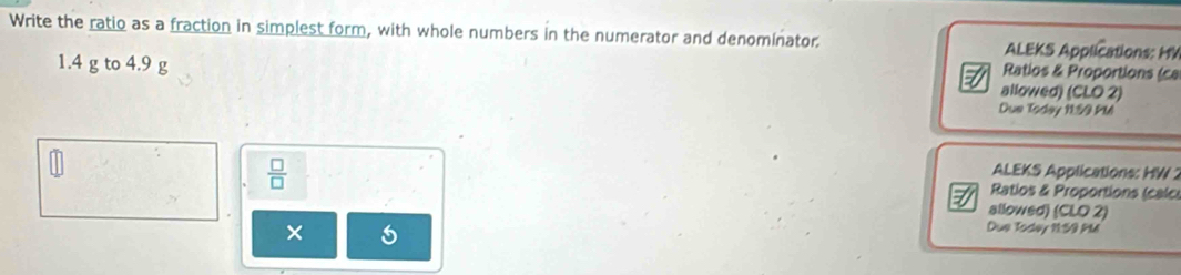 Solved: Write the ratio as a fraction in simplest form, with whole ...