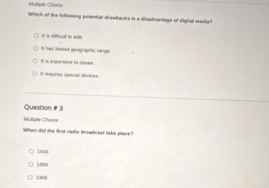 Solved: Multiple Choice Which of the following potential drawbacks is a ...
