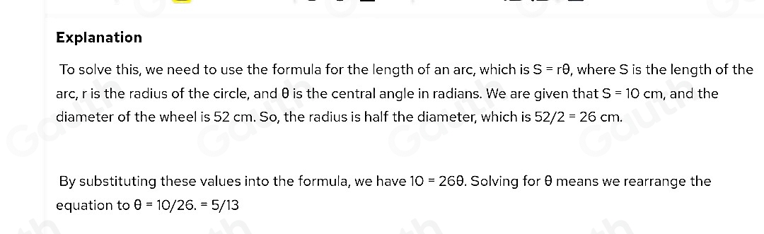 Solved: The wheels on a bicycle have a diameter of 52 centimeters ...