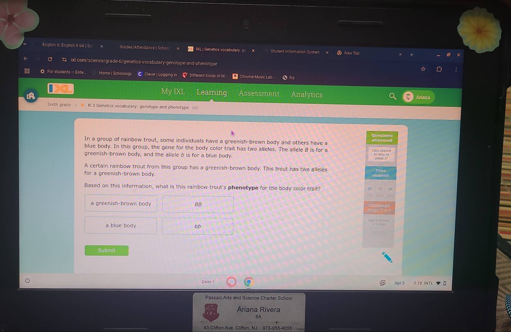 Solved: English 6: English 6 6A | Sci Grades/Attendance | Schoo IXL ...