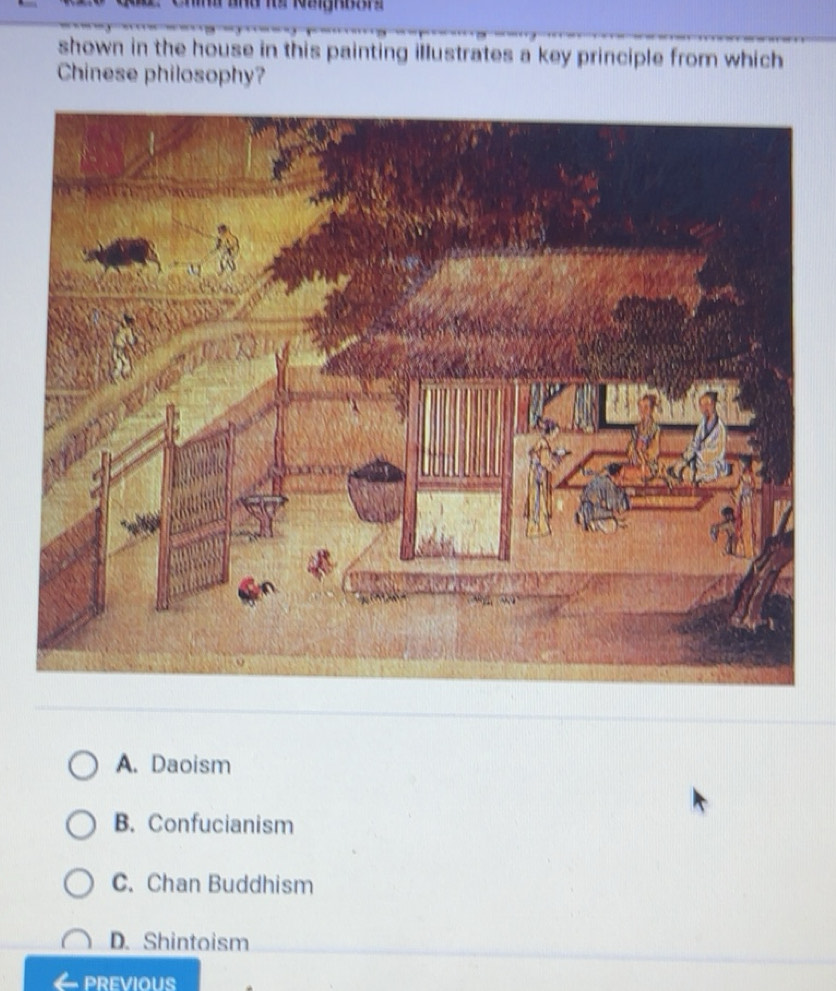 Solved: shown in the house in this painting illustrates a key principle ...