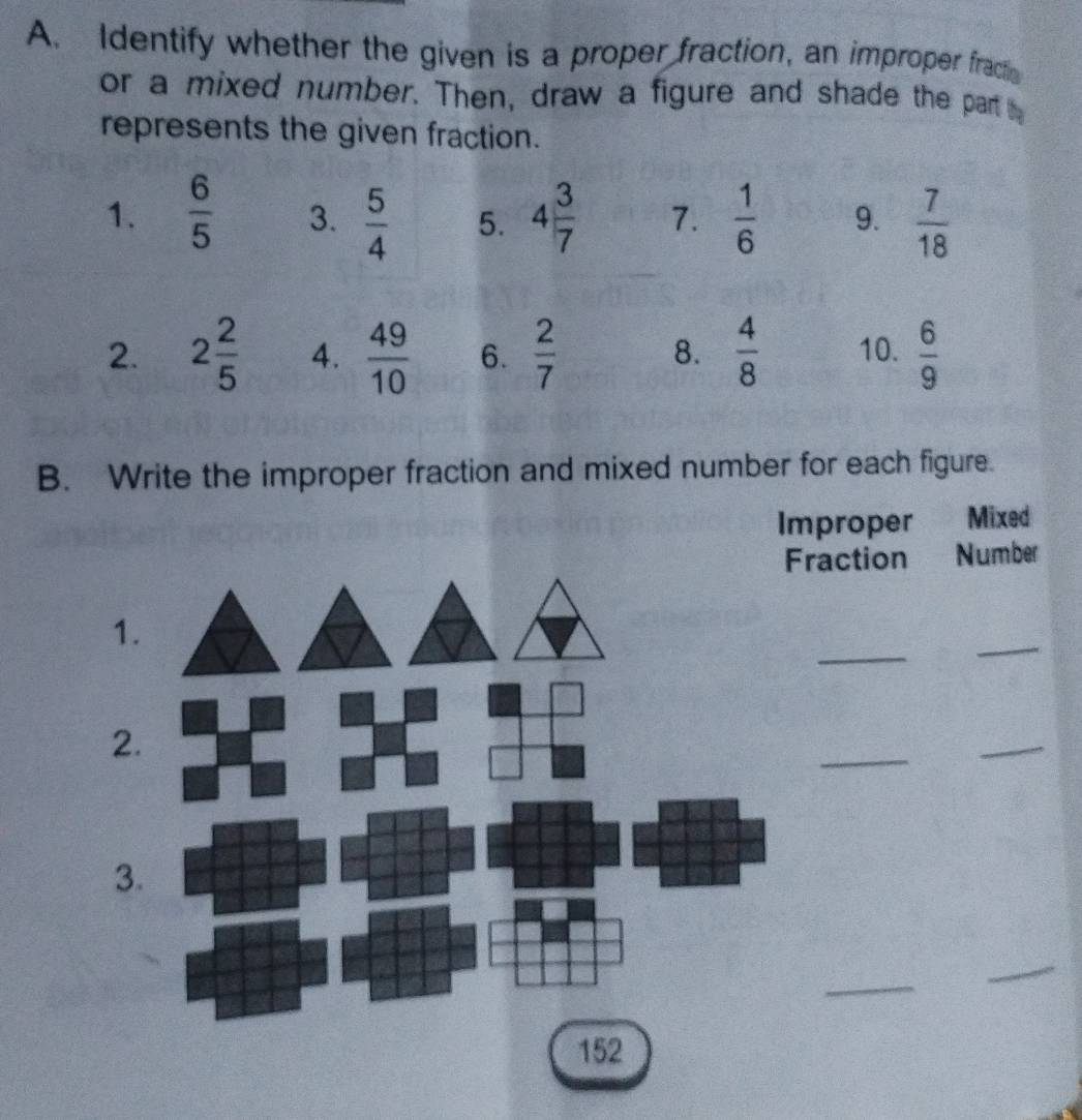 Solved: Identify whether the given is a proper fraction, an improper ...