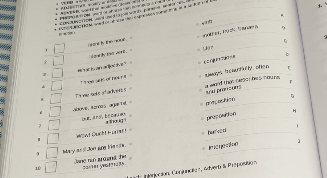 Solved: ADJECTIVE. modify or desc 1. ADVERB. word that modifies ...