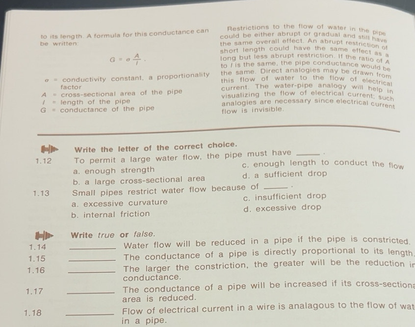 Solved: to its length. A formula for this conductance can Restrictions ...