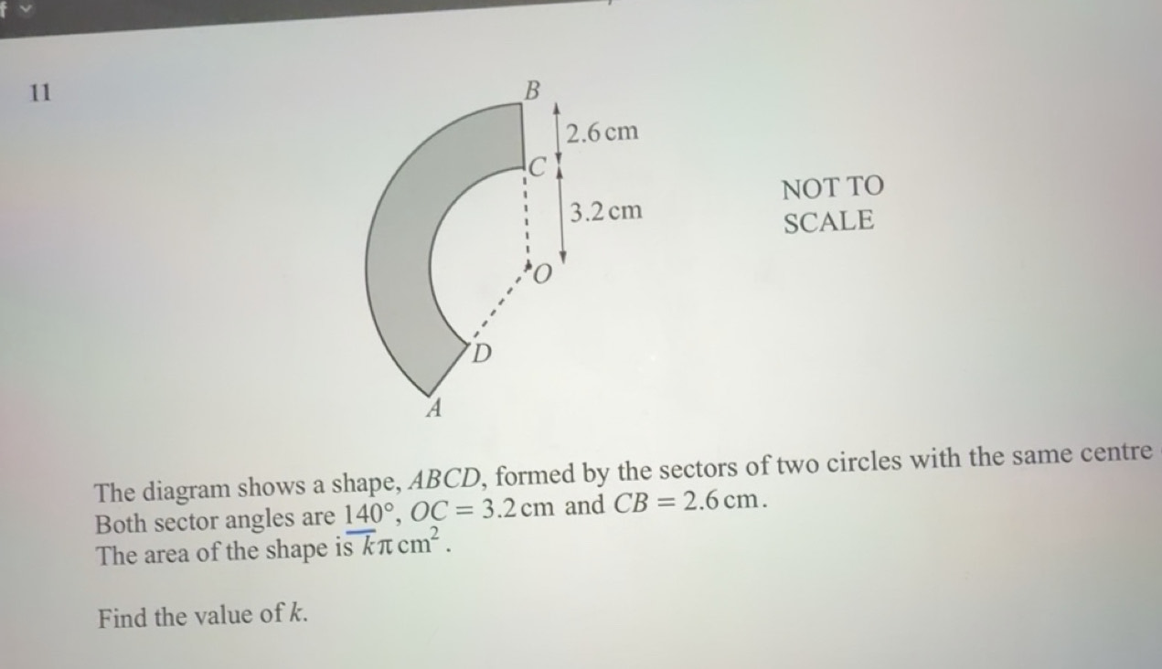 تم الحل:NOT TO SCALE The diagram shows a shape, ABCD, formed by the ...