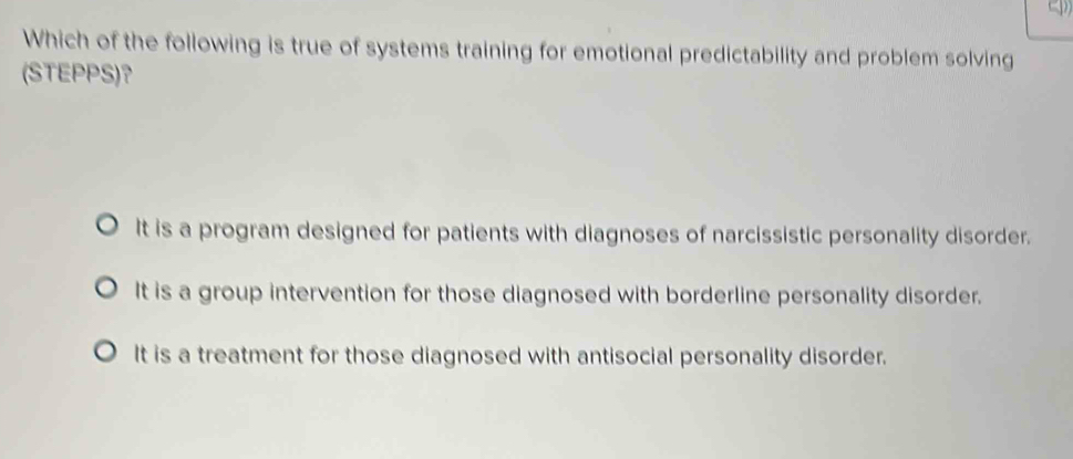 Solved: Which of the following is true of systems training for ...