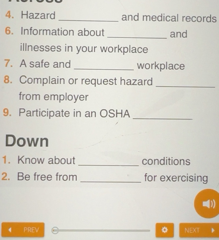 Solved: Hazard _and medical records 6. Information about _and illnesses ...