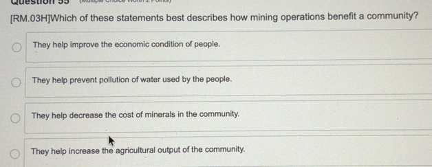 Solved: Question [ RM.03H ]Which of these statements best describes how ...