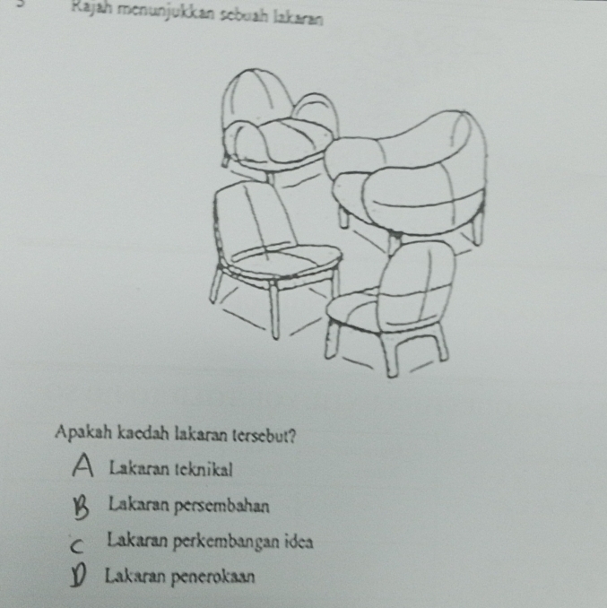 Selesai:Rajah menunjukkan sebuah lakaran Apakah kaedah lakaran tersebut ...