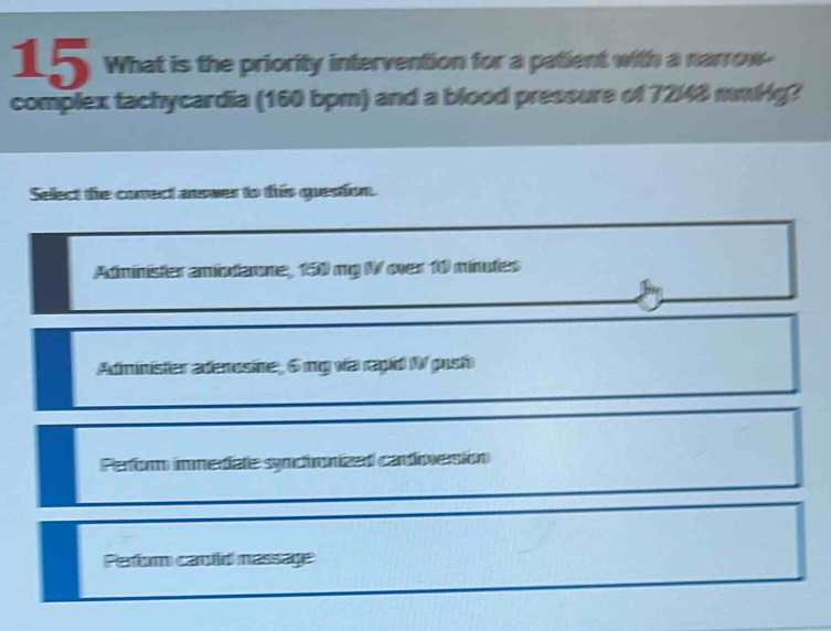 Solved: what is the priority intervention for a patient with a narrow ...