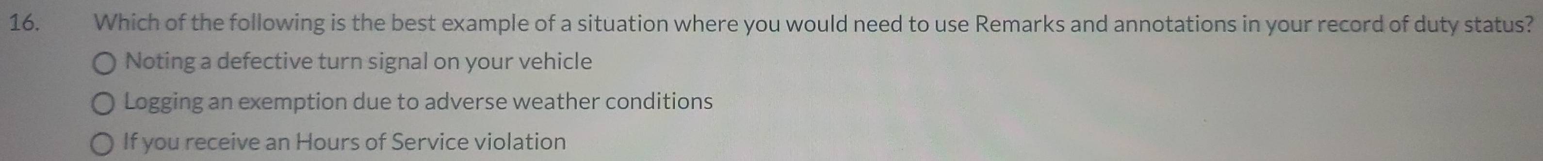 Solved: Which of the following is the best example of a situation where ...