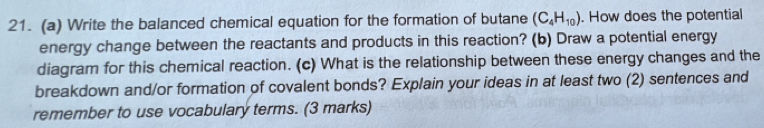 Solved: Write the balanced chemical equation for the formation of ...
