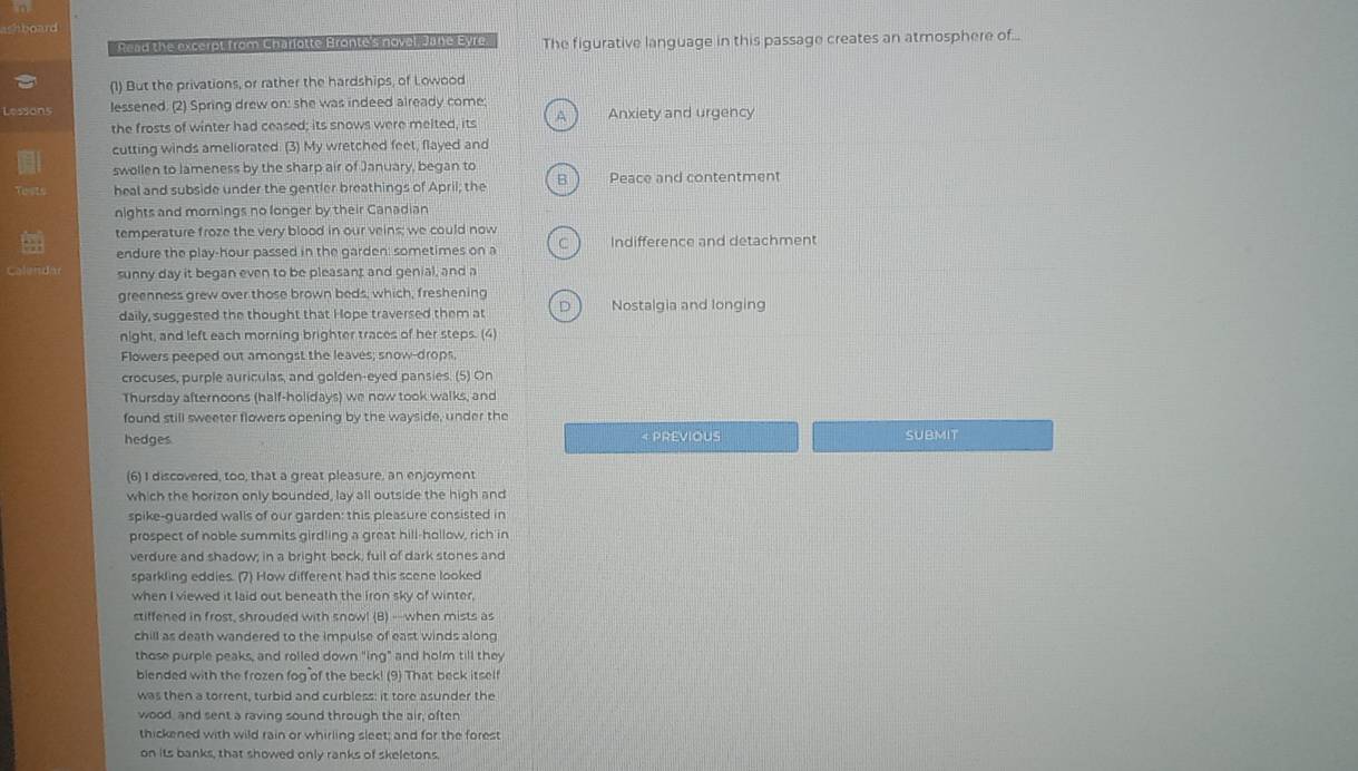 Solved: whboard Read the excerpl from Charlotte Bronte's noval. Jane ...