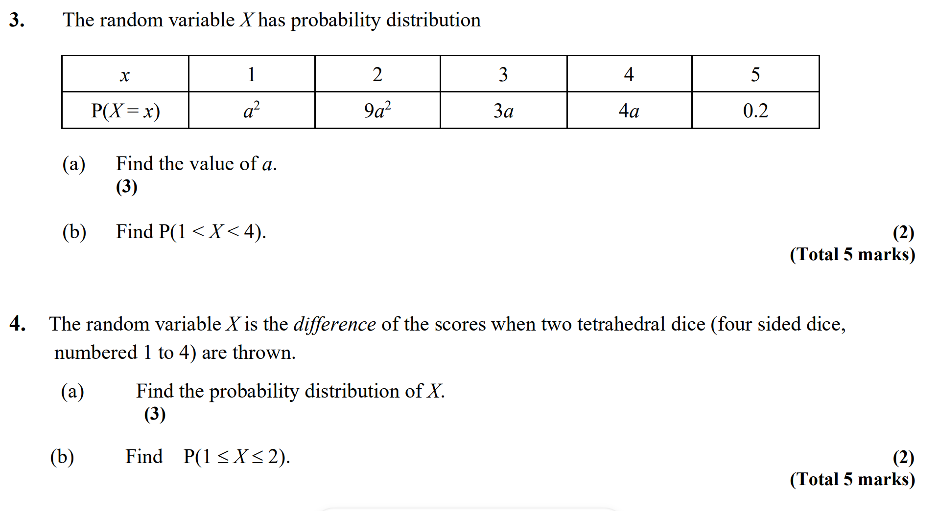 Risolto:The random variable Xhas probability distribution (a) Find the ...