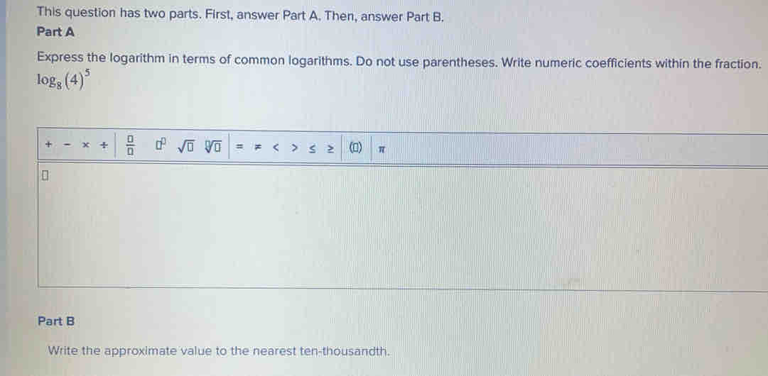 Solved: This question has two parts. First, answer Part A. Then, answer Part B. Part A Express t ...