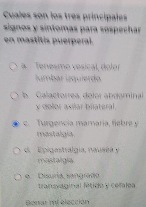 Resuelto:Cuales son los tres principales signos y síntomas para ...