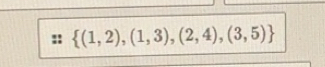 Solved: (1,2),(1,3),(2,4),(3,5) [Math]