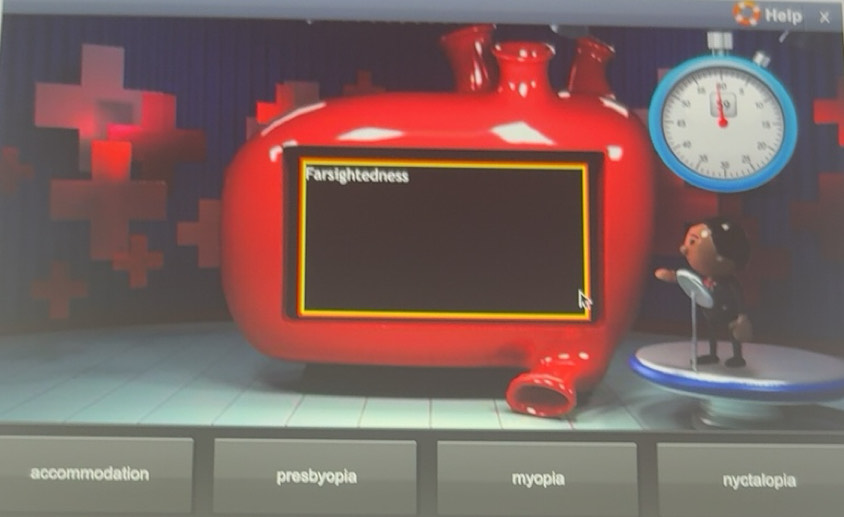 Solved: Help x 43 , 60 Farsightedness accommodation presbyopia myopia ...