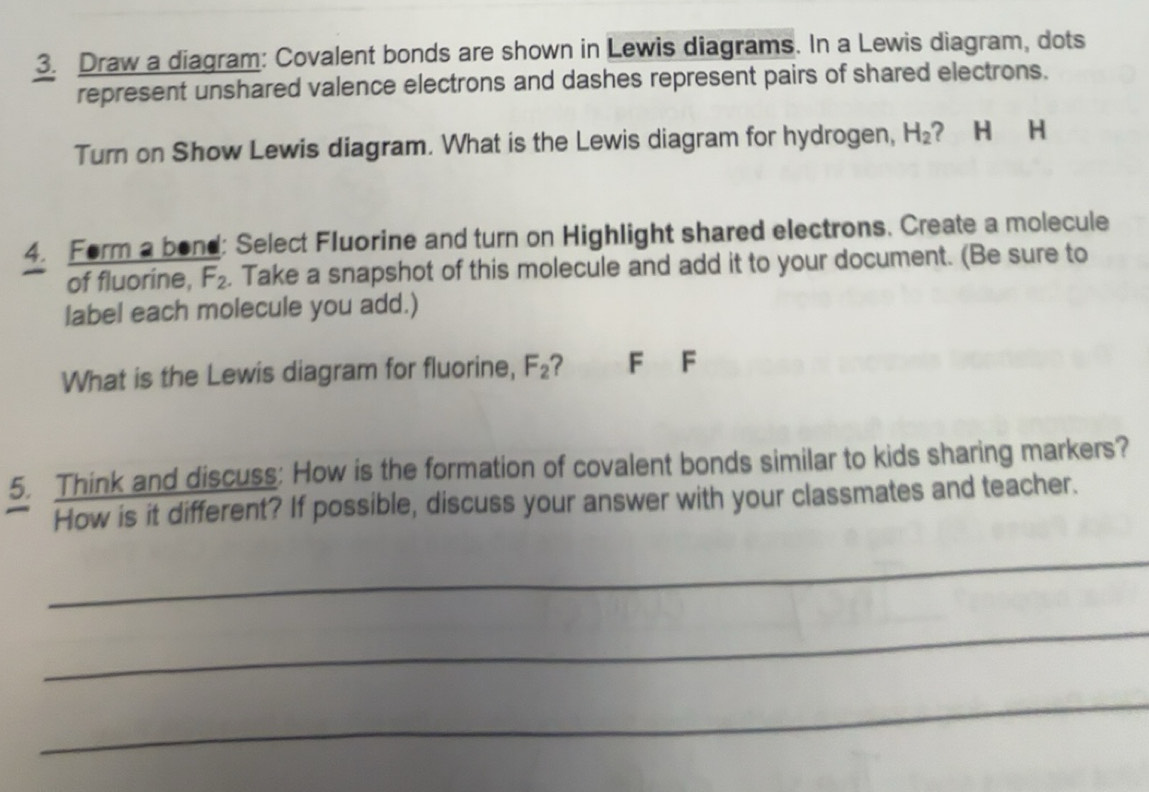 Gelöst:Draw a diagram: Covalent bonds are shown in Lewis diagrams. In a ...