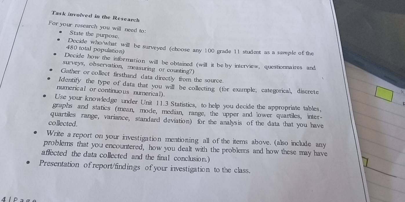 Solved: Task involved in the Research For your research you will need ...